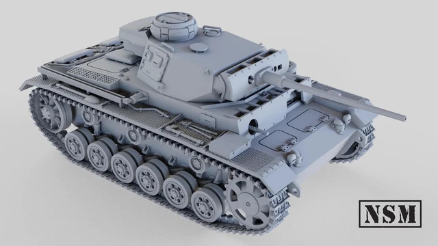 WWII GERMAN PANZER III Ausf L Tank Various Scales Historical Wargaming ...