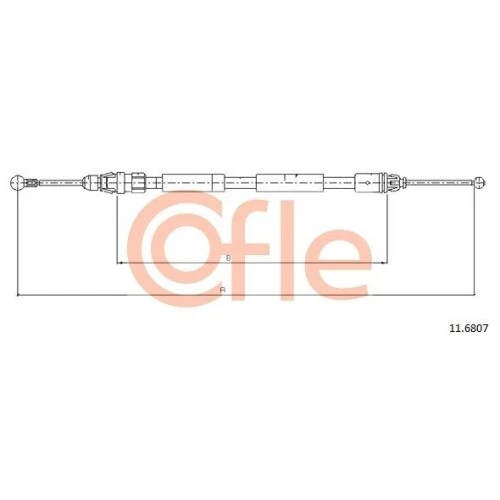 COFLE CABLE DE accionamiento, freno de estacionamiento compatible con ...