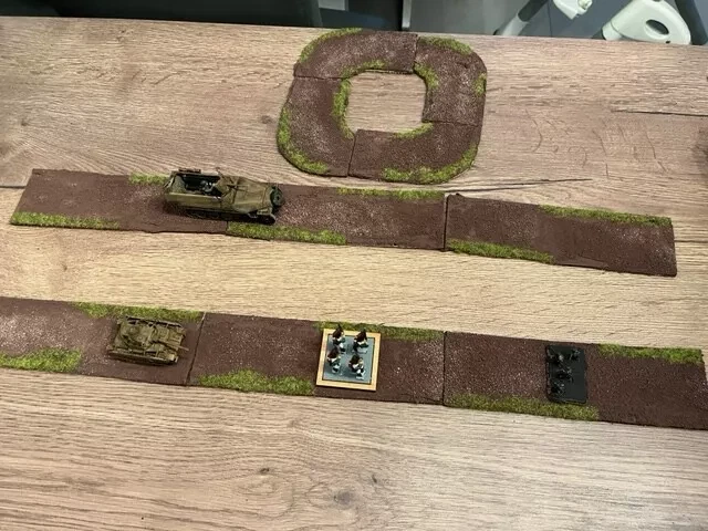 TABLETOP GELÄNDE / Terrain / Strassen (10Teile) Bolt Action Warhammer ...