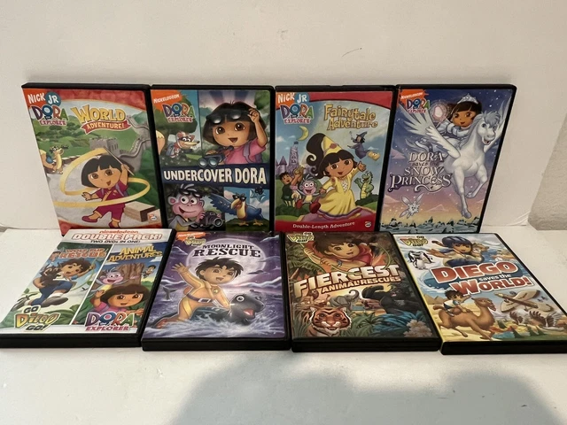 Dora The Explorer Nickelodeon Nick Jr Tv Show Dvds Lot Of 7 Movies