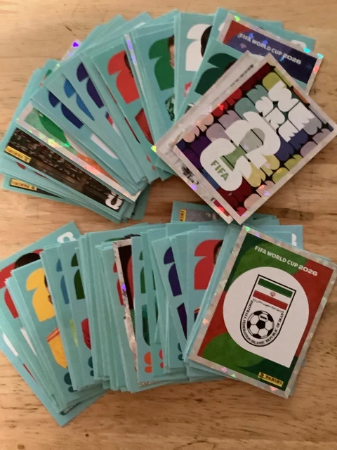PANINI FIFA WORLD Cup 2026 100 Stickers including shiny and stars(No ...