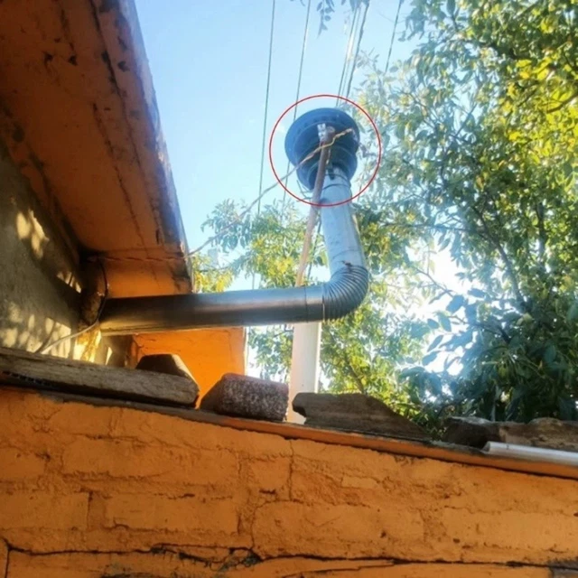 METAL CHIMNEY FAN 100W Flue Exhaust Fan For Fireplace Smoke Removal ...