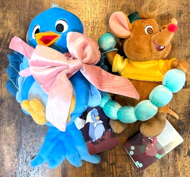 DISNEY STORE JAPAN Cinderella Blue Bird Gas Plush Curtain Tassel Set of ...