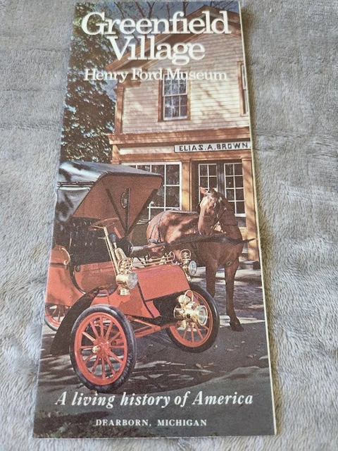 HENRY FORD MUSEUM Greenfield Village Booklet Map Dearborn MI Michigan ...