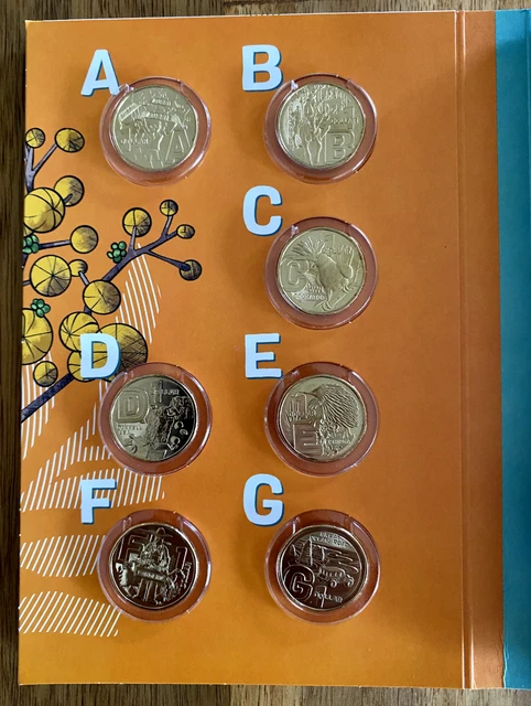 2022 THE GREAT Aussie Coin Hunt 3: $1 Alphabet A-Z Unc Set With ...