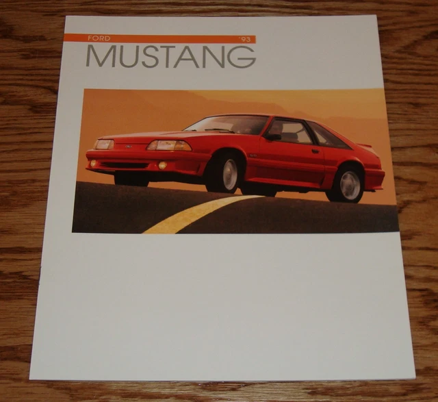 ORIGINAL 1993 FORD Mustang Catalog Sales Brochure 93 GT 5.0L $13.50 ...