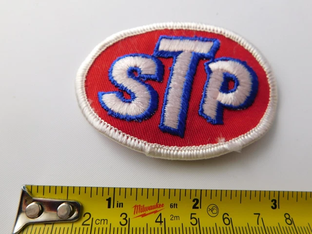 STP OIL VINTAGE Patch Hat Vest Badge Classic Red White Logo Car Race ...