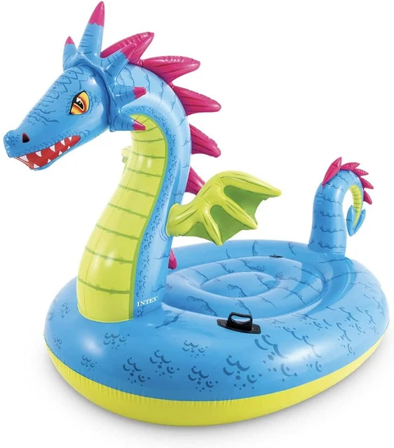 INTEX GIANT INFLATABLE Mega Dragon 6ft Island Ride-On Swimming Pool ...