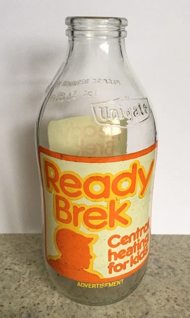 VINTAGE ADVERTISING GLASS Milk Bottle - Ready Brek Cereal £2.99 ...