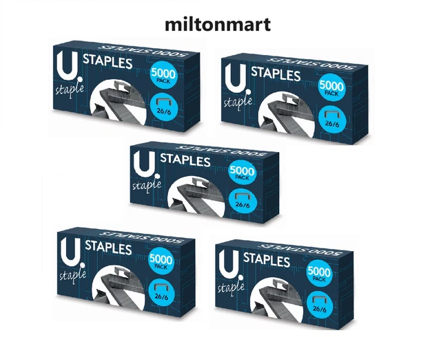 STAPLES PINS 26/6 Fits Rexel 56 Standard Refill 5000 pins per Pack Home ...