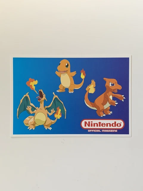 RARE OFFICIAL NINTENDO Charizard Charmeleon Charmander Post Card For ...
