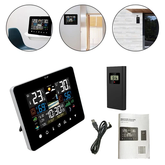 HORLOGE MÉTÉOROLOGIQUE USB avec mesure de pression avancée et paramètres d'a EUR 64,22 - PicClick FR
