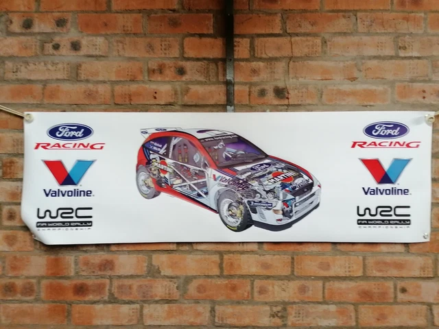 FORD FOCUS RS mk1 wrc large pvc banner garage work shop classic show £ ...