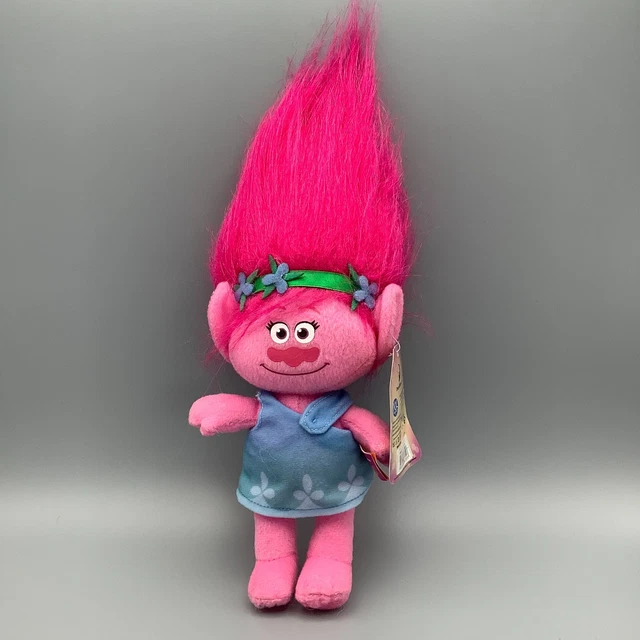 DREAMWORKS SOFT BODY troll plush Poppy 26cms with original label £12.92 ...
