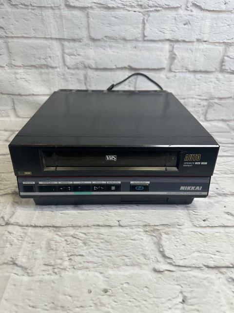 NIKKAI NVP89 VHS Video Cassette Player. Rare. Vintage. Not Tested Due ...