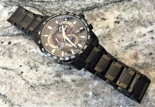 CITIZEN ECO-DRIVE AT4007-54E Radio Controlled Perpetual Calendar Men's ...