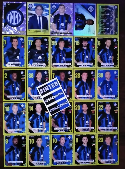 CALCIATORI PANINI 2023 2024 inter SQUADRA COMPLETA 25 FIGURINE + EXTRA 23 24 EUR 15,90 - PicClick IT