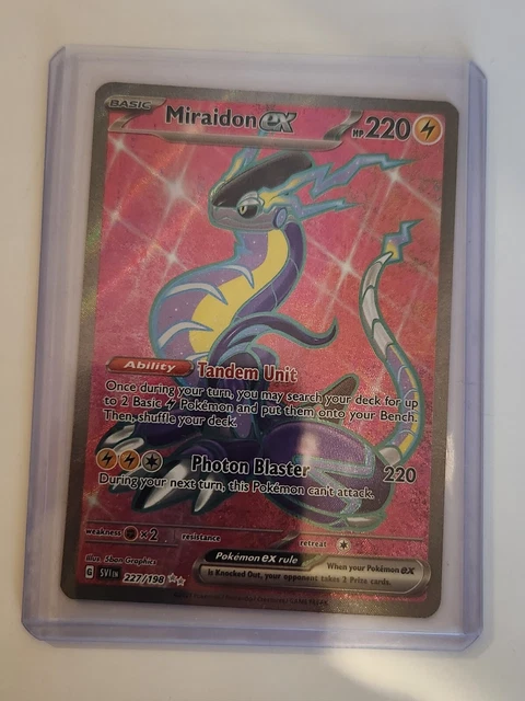 POKÉMON TCG MIRAIDON ex Scarlet & Violet - Base Set 227/198 Holo Ultra ...