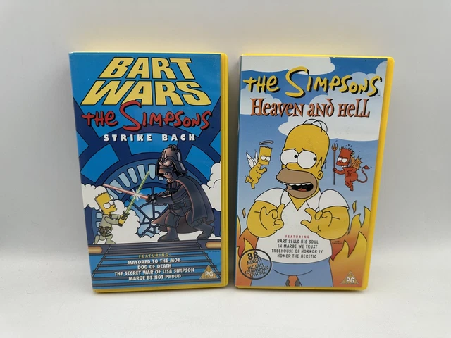 THE SIMPSONS HEAVEN And Hell (VHS 1998 Animated) & Strike Back (VHS ...