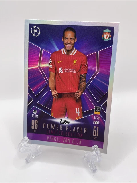 TOPPS MATCH ATTAX 2024/25 Virgil Van Dijk Power Player Le 28 £9.95 - PicClick UK