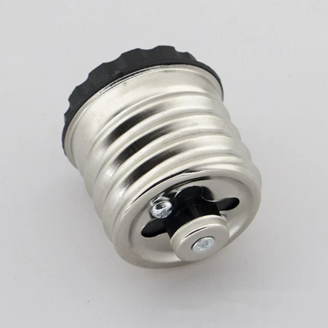 IRON LIGHT BULB Socket Adapter Black Converter Durable Light Holder ...