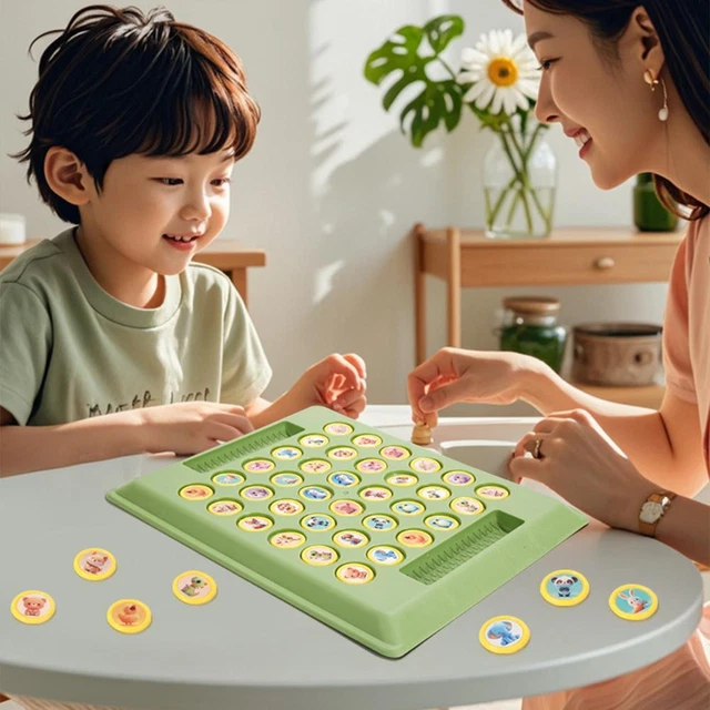 FOCUSES ON PROMOTES Parent-child Interaction Game Animal Matching Toys ...