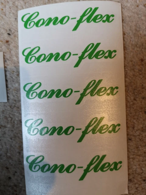 CONOFLEX STICKER/LABEL/DECAL (FISHING re-build,) THESE ARE THE GREEN ...