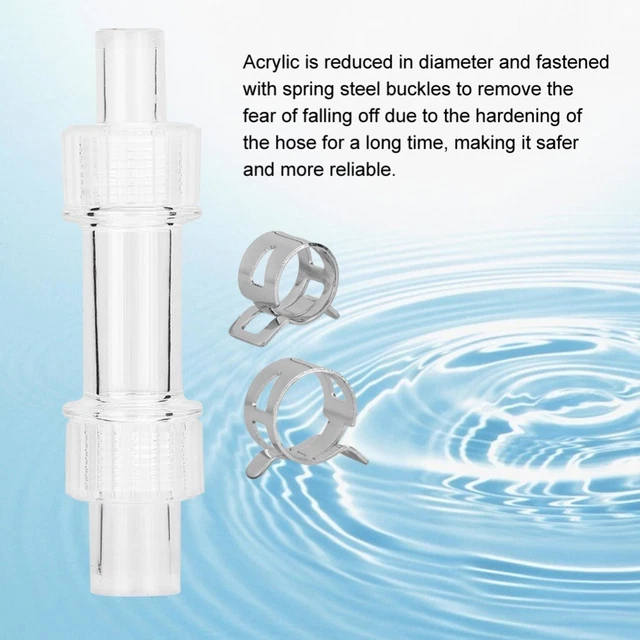 STURDY ACRYLIC WATER Pipe Reducing Adapter Tube Convert Water Pipe ...
