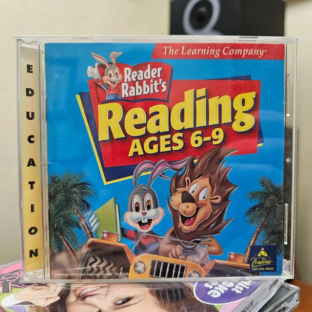 READER RABBIT Reading Ages 6-9 PC 1998 VINTAGE THE LEARNING COMPANY $8. ...