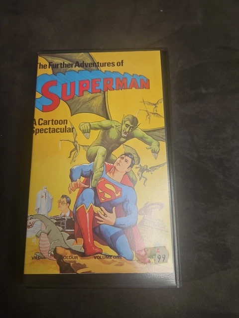 VINTAGE VERY RARE Superman Cartoon VHS Movie £5.00 - PicClick UK