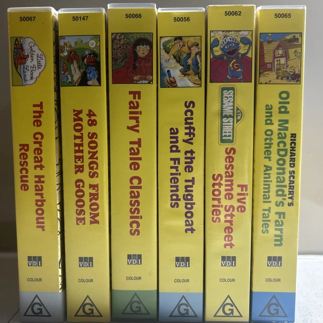 A GOLDEN BOOK video classics bundle X6 VHS $25.00 - PicClick AU