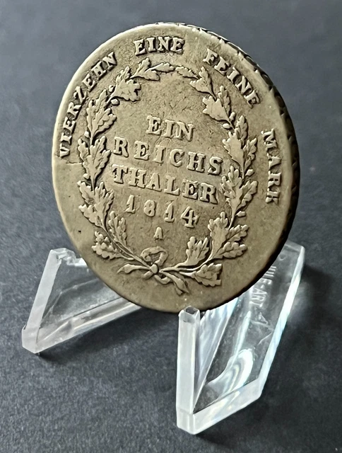 VIERZEHN EINE FEINE Mark - F. W. III Koenig von Preussen - 1814 (11.1 ...