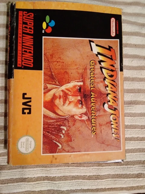 INDIANA JONES’ GREATEST Adventures SNES. PAL Indiana Jones Super ...
