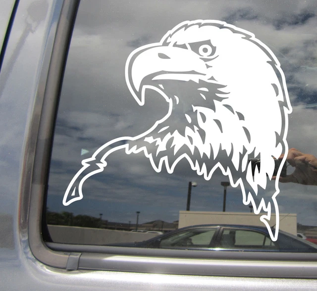 BALD EAGLE HEAD - Bird USA Car Laptop Bumper Window Vinyl Decal Sticker ...