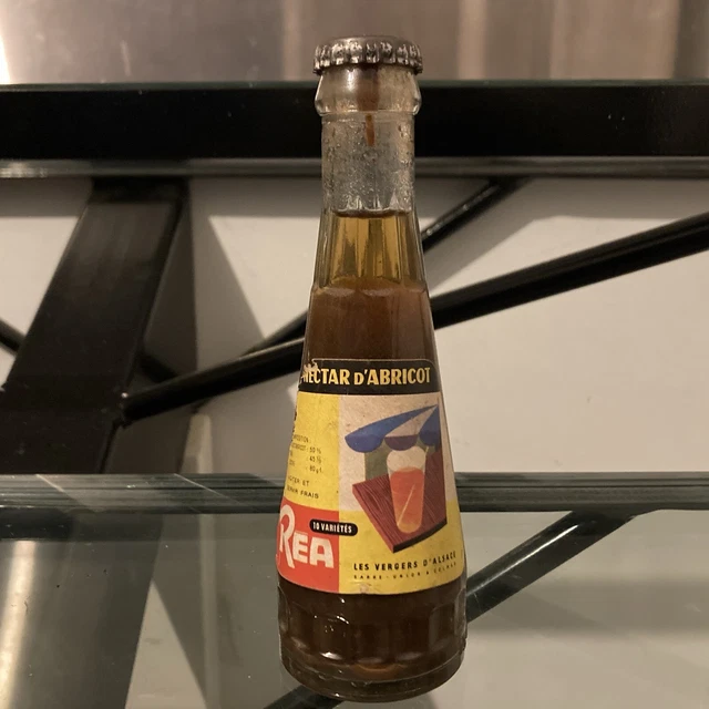 RARE BOUTEILLE PLEINE Soda Jus De Fruit Rea Abricot Bistrot Ancien ...