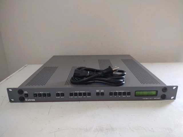 EXTRON SYSTEM 4 LDxi Video Switcher with power cord and its Ear Rack ...