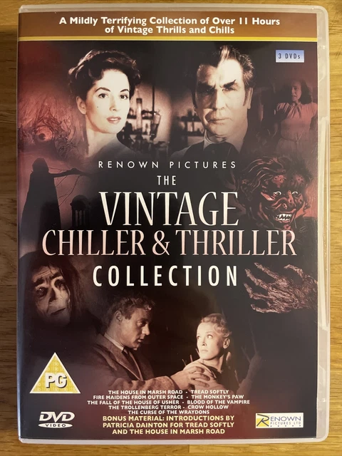 THE VINTAGE CHILLER & Thriller Collection (3 Disc DVD) Renown Pictures ...