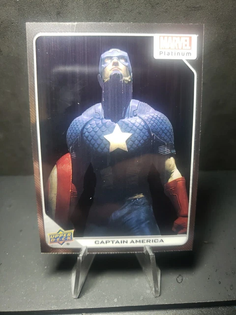 #13 BASE PLATINE Captain America 2023 pont supérieur Marvel EUR 2,89 ...
