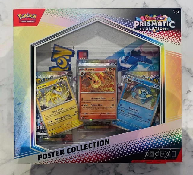 POKEMON SCARLET & Violet Prismatic Evolutions Poster Collection Box ...