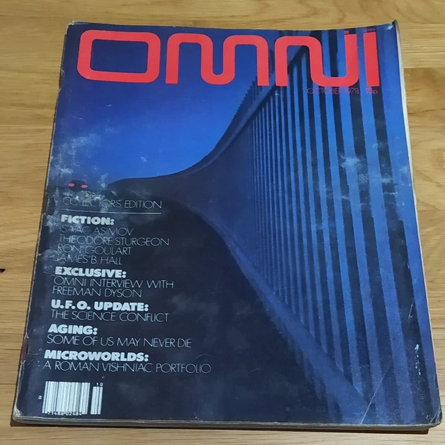 OMNI MAGAZINE FIRST Issue October 1978 Volume 1 Number 1 VERY GOOD ...