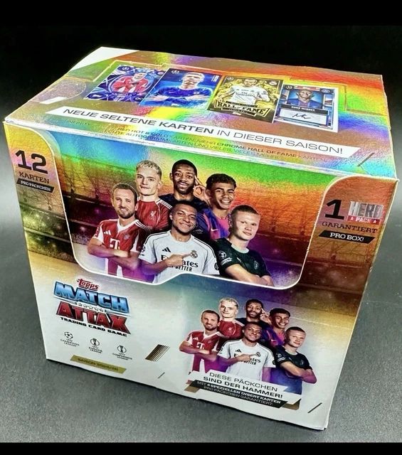 TOPPS MATCH ATTAX UCL UEFA 2025/2026 25/26 Display Box mit 32 Booster ...