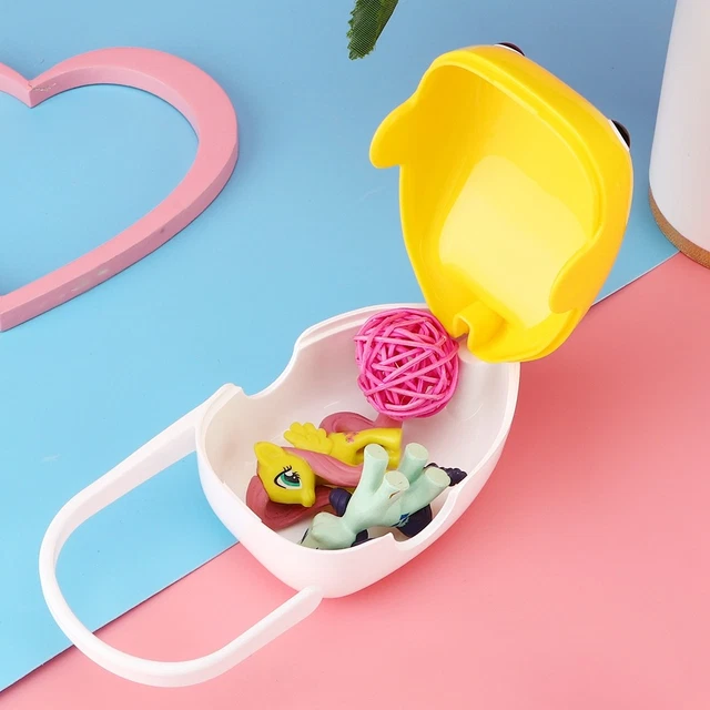 ^(YELLOW)PORTABLE BABY INFANT Kids Pacifier Nipple Cradle Case Holder ...