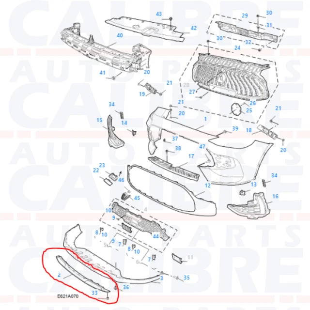 MG HS SE & TROPHY 2023-2024 Front Bumper Lower Spoiler Trim £49.50 ...