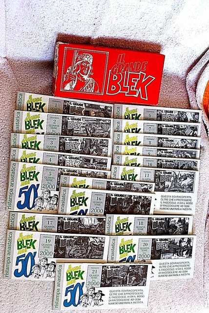 IL GRANDE BLEK 18 COPIE ANASTATICHE serie 4° con un contenitore cartonato EUR 19,50 - PicClick IT