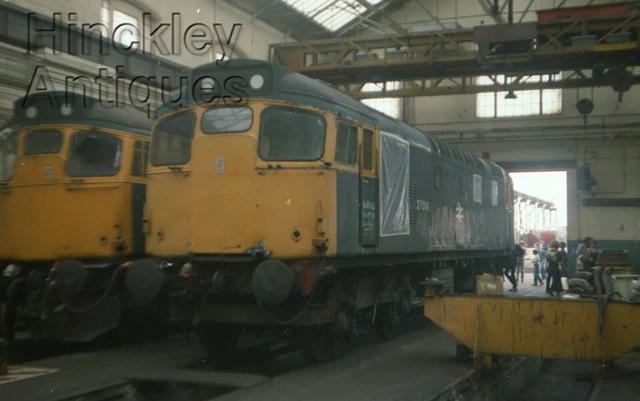 35MM NEGATIVE BR British Railways Diesel Loco Class 27 27014 at Derby ...