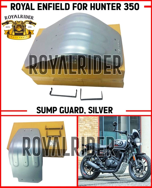 ROYAL ENFIELD &SUMP GUARD, SILVER" For Hunter 350 EUR 65,07 - PicClick IT
