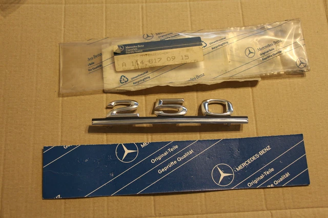 MERCEDES W114 250/8 stroke-8 - type mark emblem logo for tailgate £70. ...