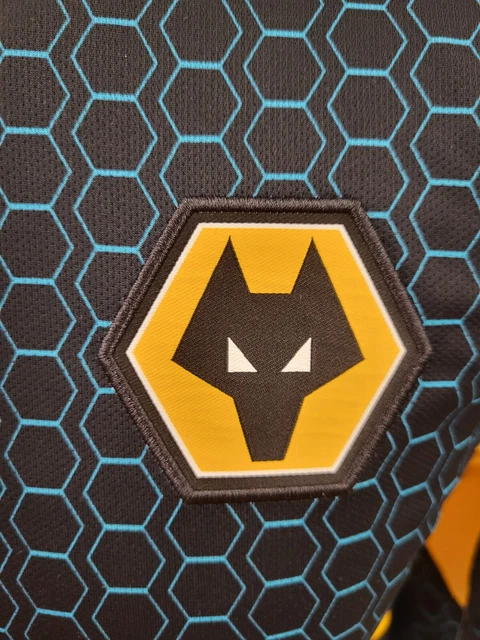 WOLVERHAMPTON WOLVES TOP Shirt Training Black Blue T2750 R3404 £11.99 ...