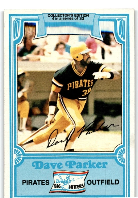 1981 TOPPS DRAKE'S Big Hitters Dave Parker Pittsburgh Pirates #4 EUR 1 ...