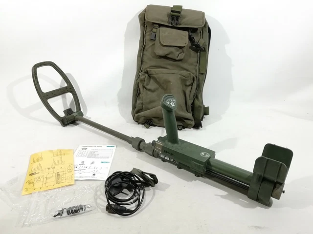 BRITISH ARMY VALLON VMH3CS Rugged Metal Detector Mine Gold Treasure Ex ...